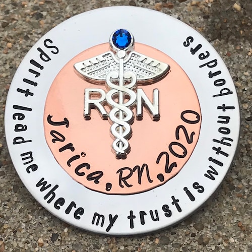 Personalized RN Nurse Pin Nursing School Graduate Registered - Etsy