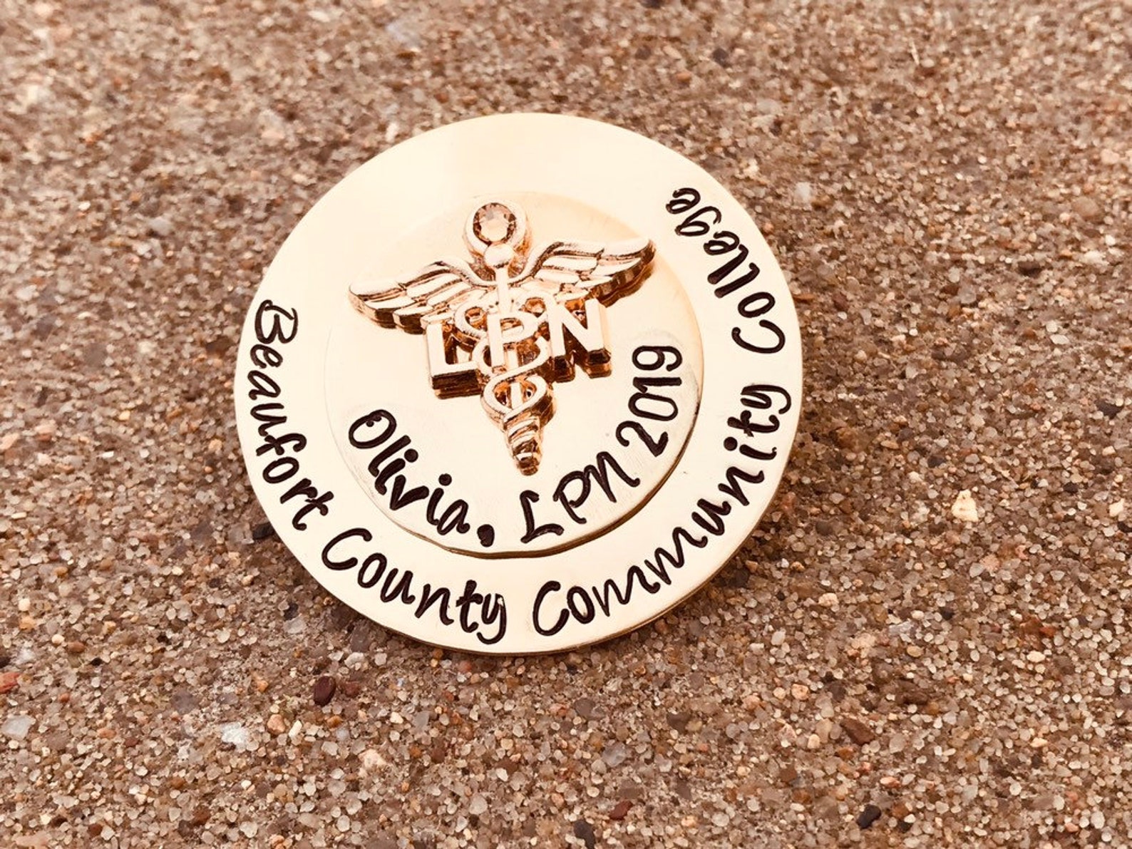 Gold LPN Pin licences Nurse Practitioner Pin Pinning - Etsy