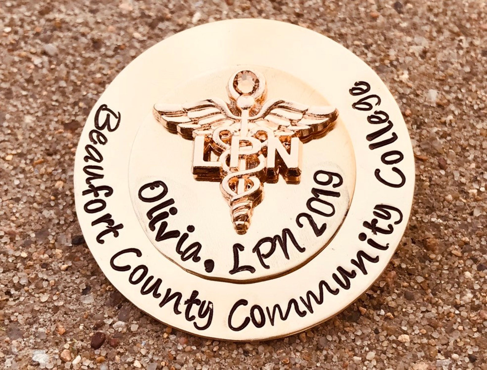 Gold LPN Pin licences Nurse Practitioner Pin Pinning - Etsy