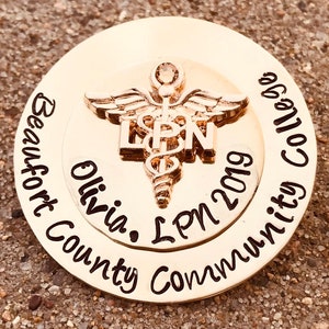Gold LPN Pin -licences Nurse Practitioner Pin- Pinning Ceremony ...