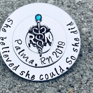 Personalized Pin for RN LPN or Caduceus /bsn /nurses / Nursing | Etsy