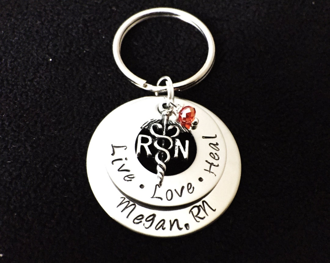RN Nursing School Graduation Gift Key Chain Nurse Keychain for Him or ...