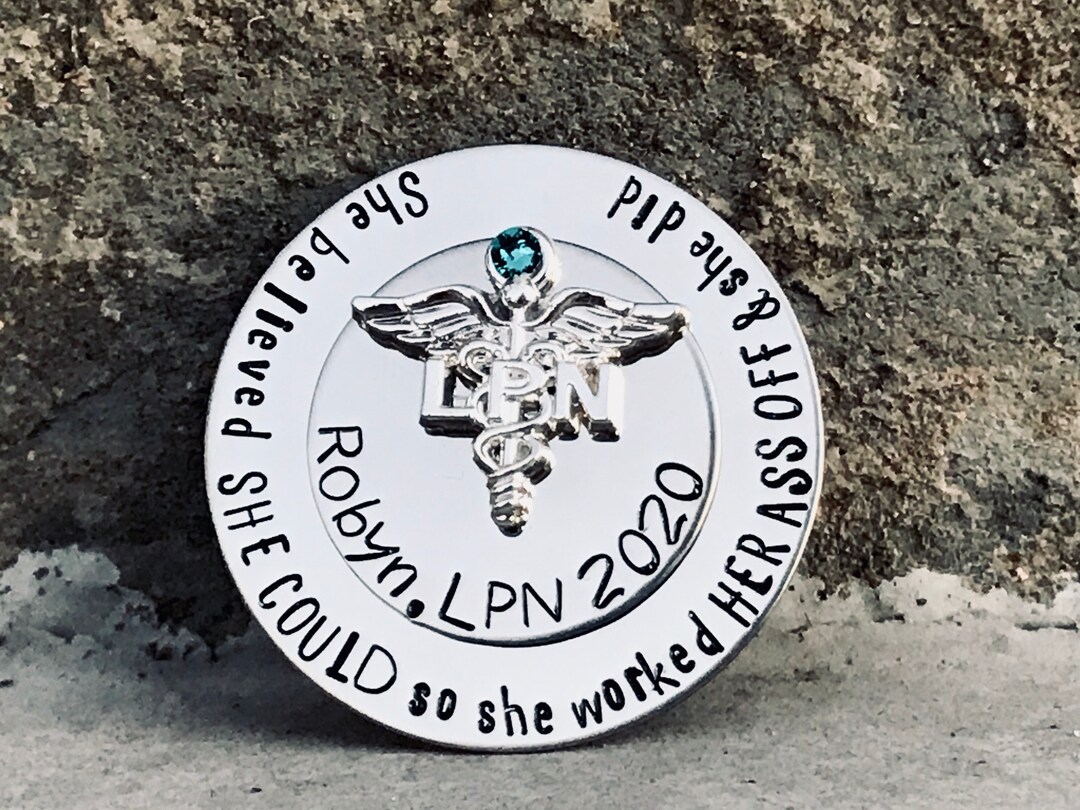 LPN Licensed Nurse Practitioner Nursing Pin - Nurse Pin - Nursing ...