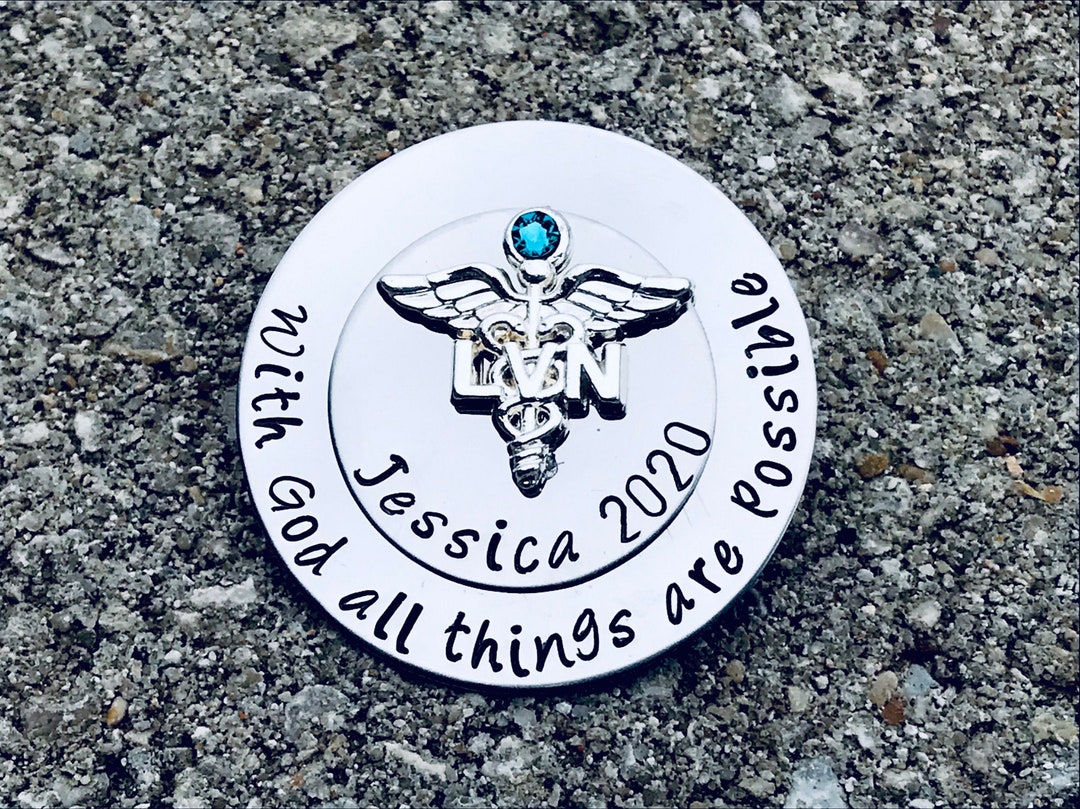 Personalized Pin for LVN - Licensed Vocational Nurse - Graduation Gift - Nursing Pin - LVN ...