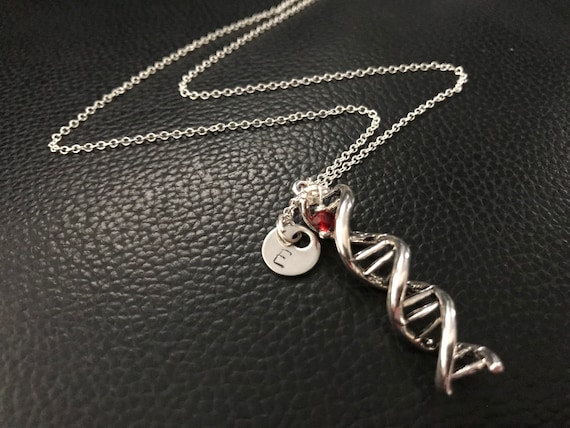 Personalized DNA Strand Necklace Gift for Doctorscientist | Etsy