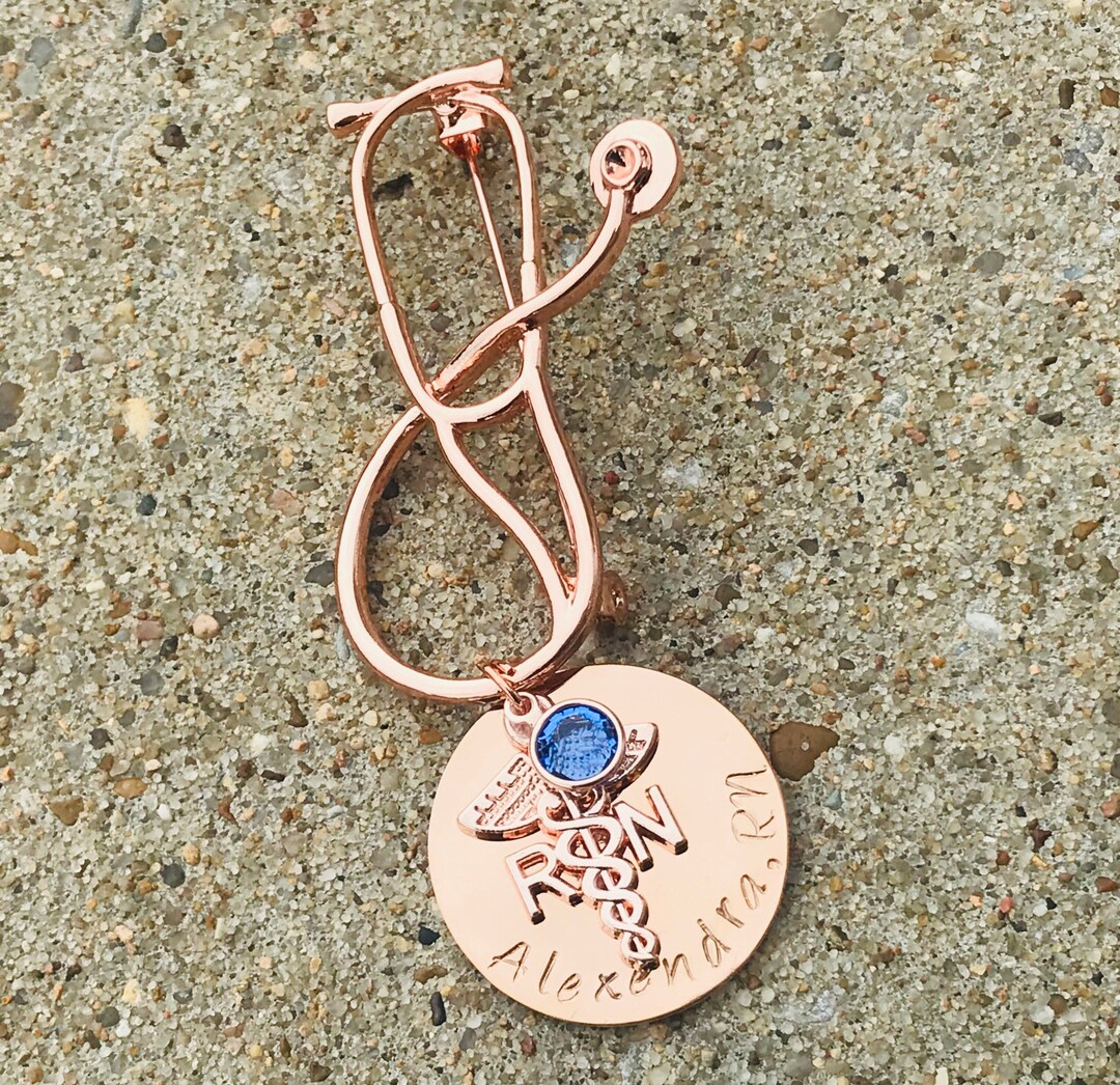 Personalized Nursing Pin - LPN BSN Rn - BSN Nurse Pin - Nursing Student ...