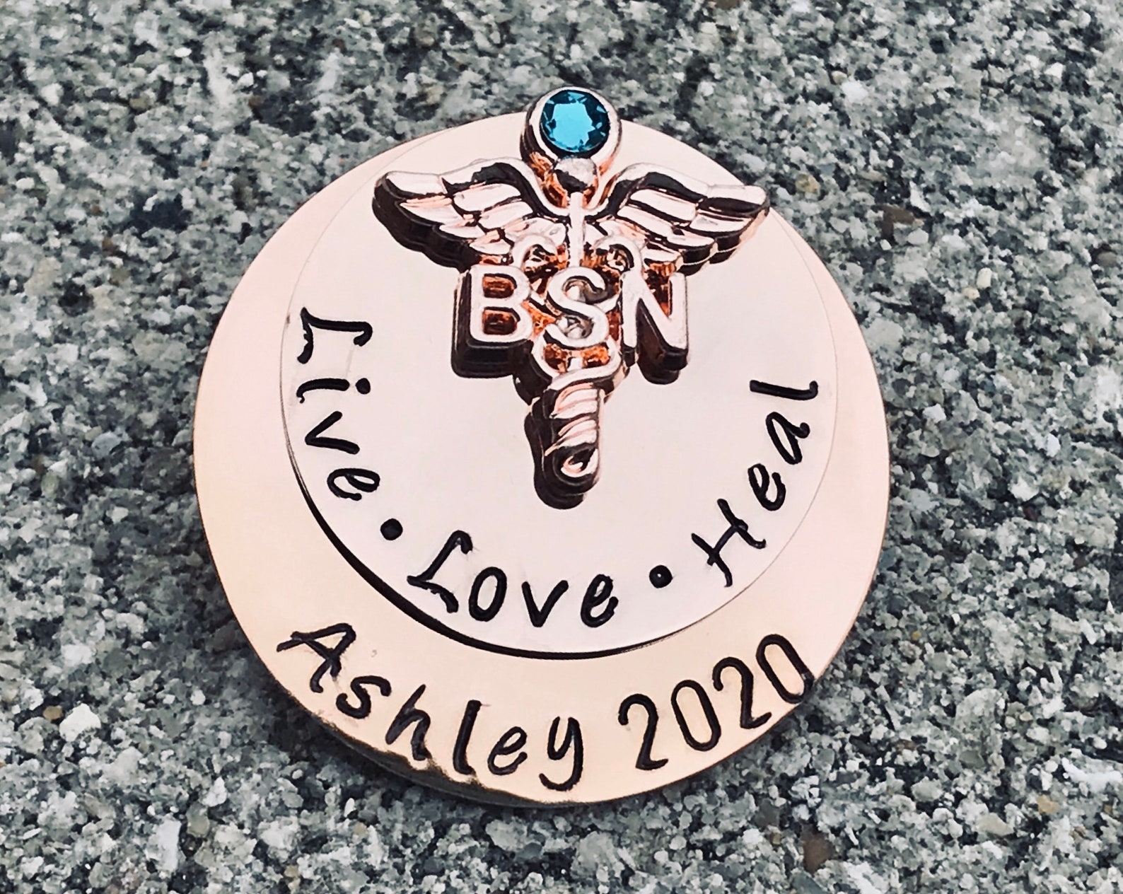 Rose Gold BSN Nursing Pinnursing Pin for Pinning Ceremony - Etsy