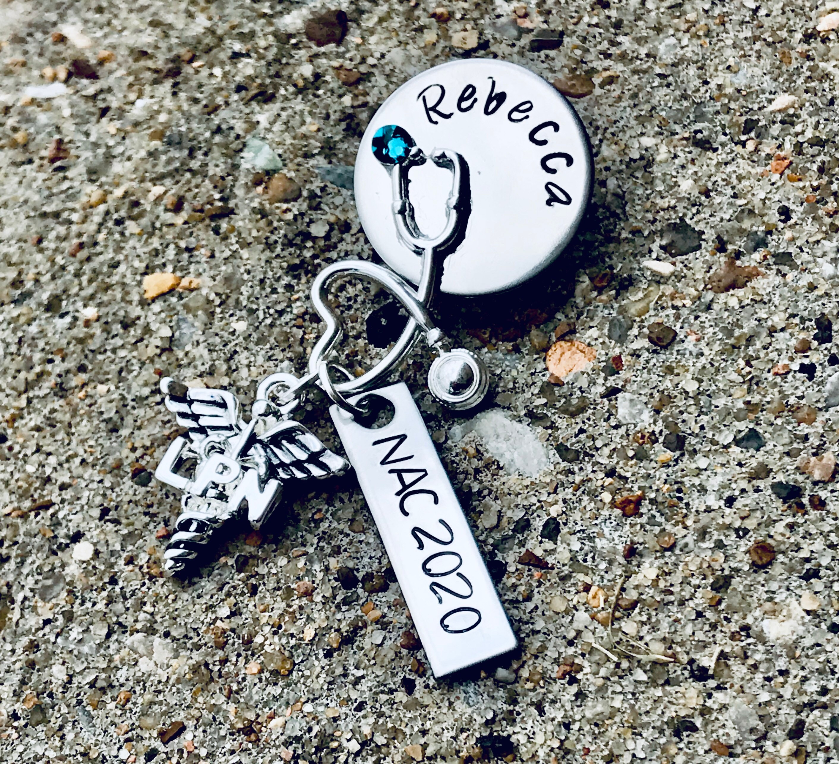 Personalized Stethoscope Heart Nurse Pin RN PIN Nurses Pin | Etsy