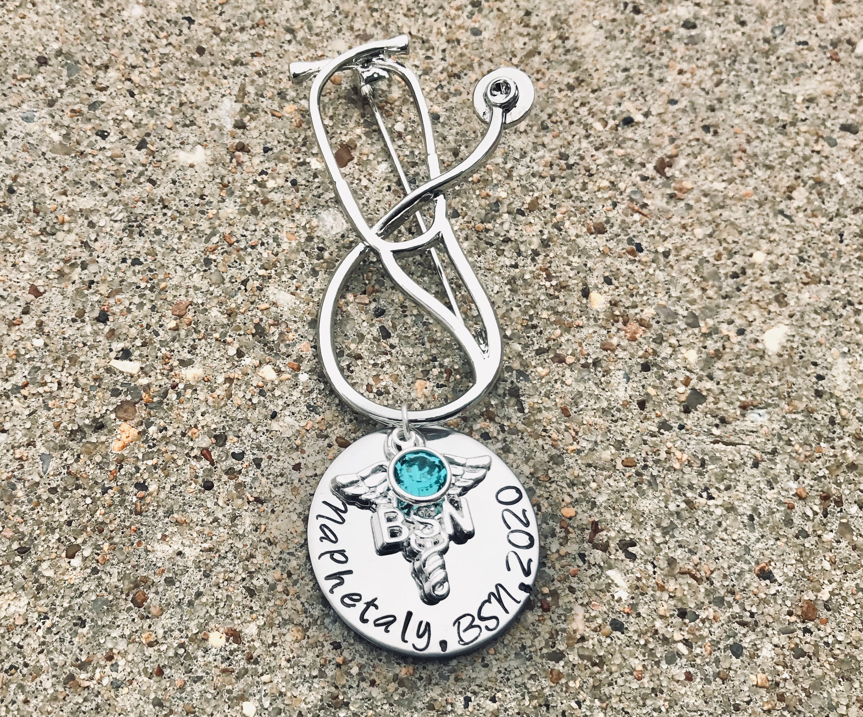 Personalized Nursing Pin - LPN BSN Rn - BSN Nurse Pin - Nursing Student ...
