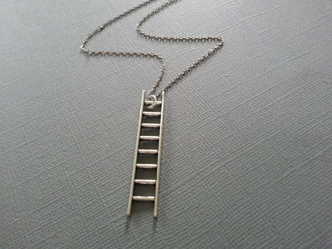 Antique Silver Ladder Necklace | Etsy