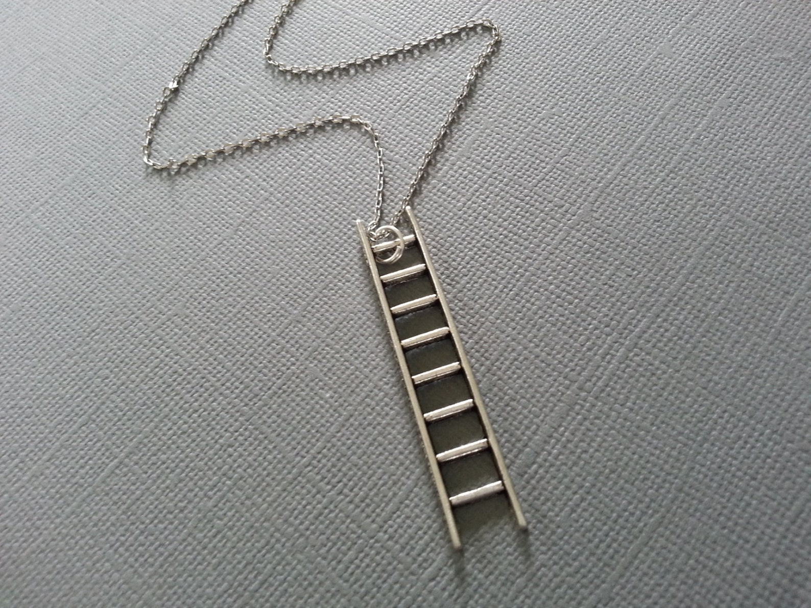 Antique Silver Ladder Necklace | Etsy