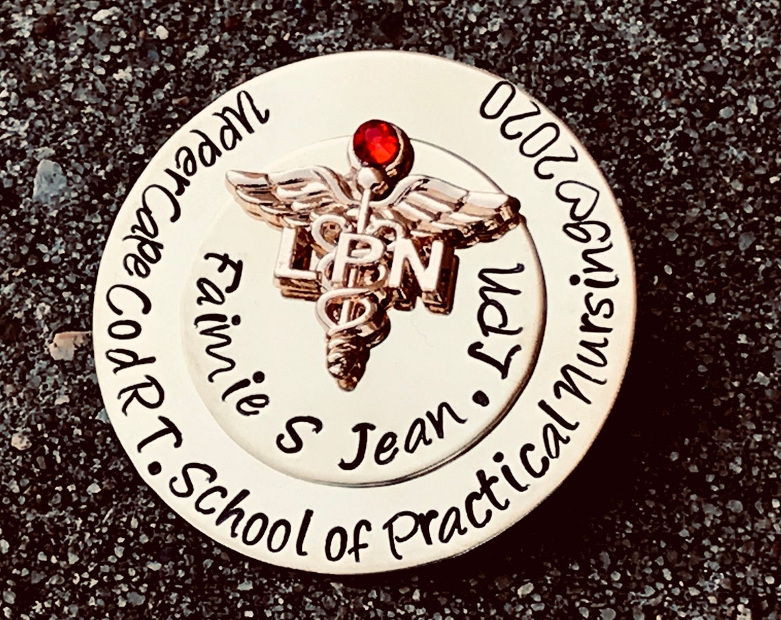 Gold LPN Pin licences Nurse Practitioner Pin Pinning - Etsy