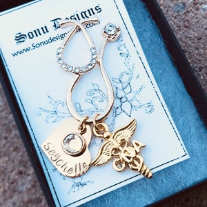 Gold CNA Certified Nursing Nurse Pin - Stethoscope Pin - CNA Nurse Pin ...