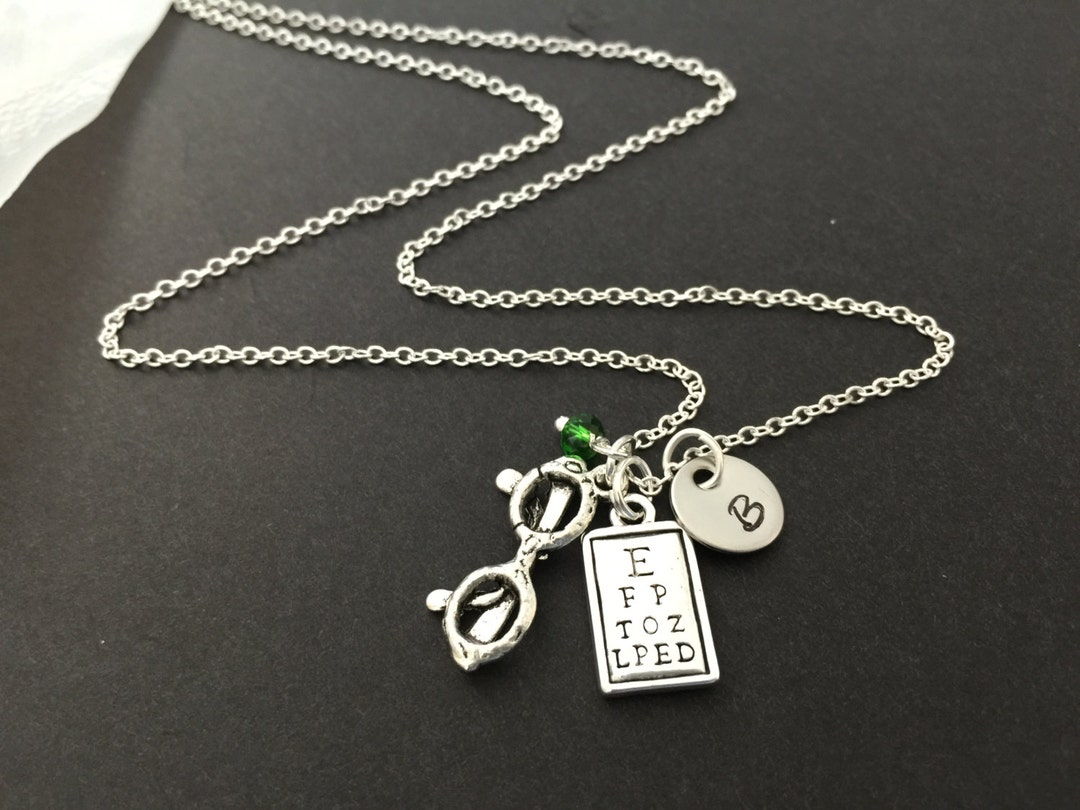 Personalized Medical Optometrist Eye Exam Doctor Charm - Eye Chart ...