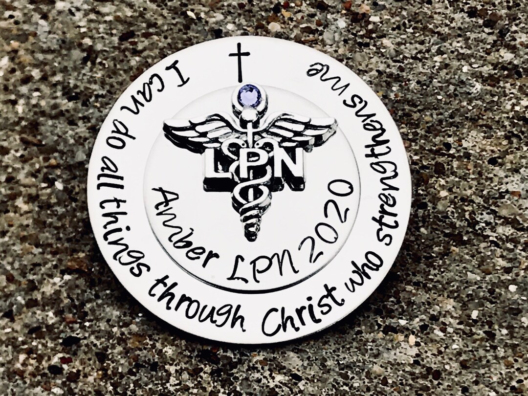 Personalized Pin for LPN - Nurse Gift - RN Nurses Gift - Nursing ...