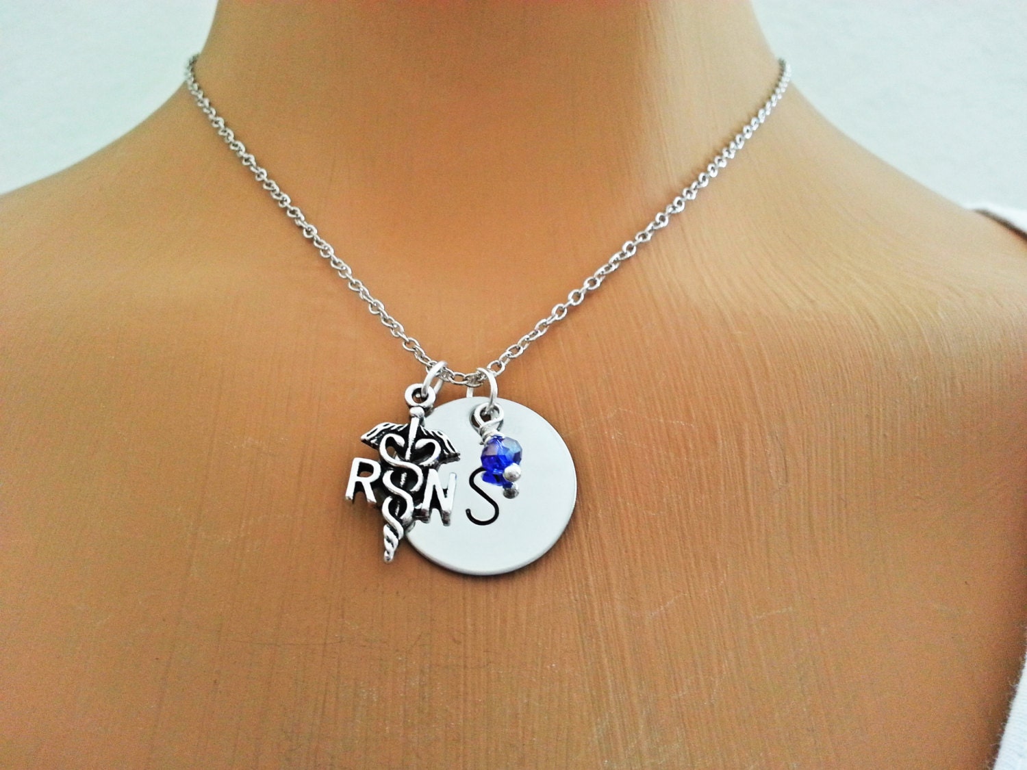 Medical Nurse RN Charm Initial Jewelry/ RN LPN Necklace / - Etsy