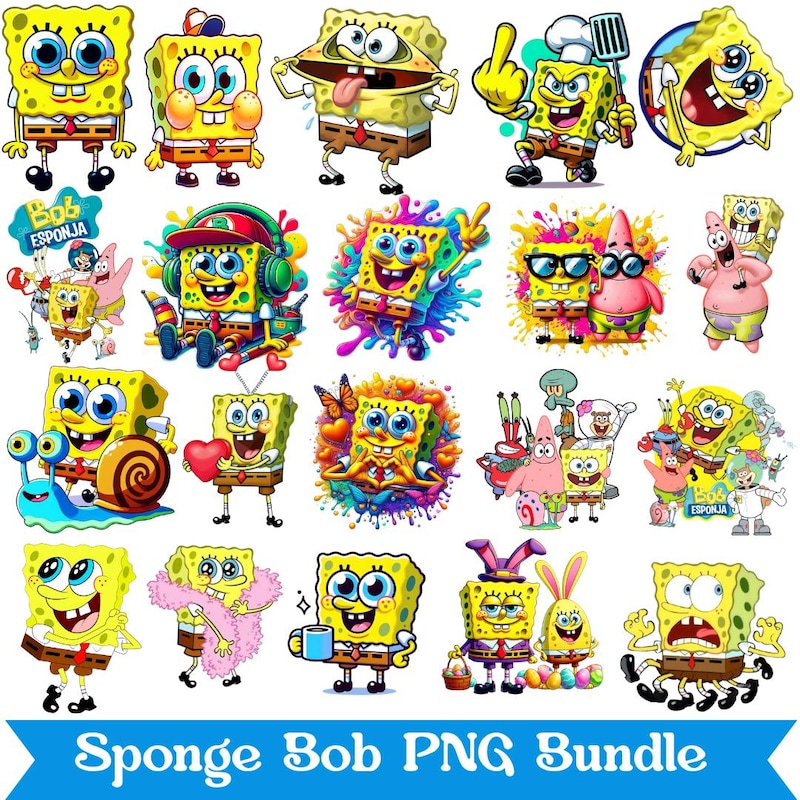 Kids Sponge Bob Tshirt - Etsy