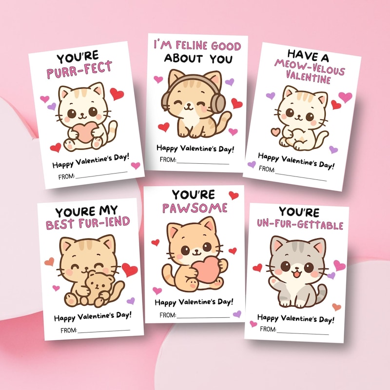 Valentine Kittens - Etsy
