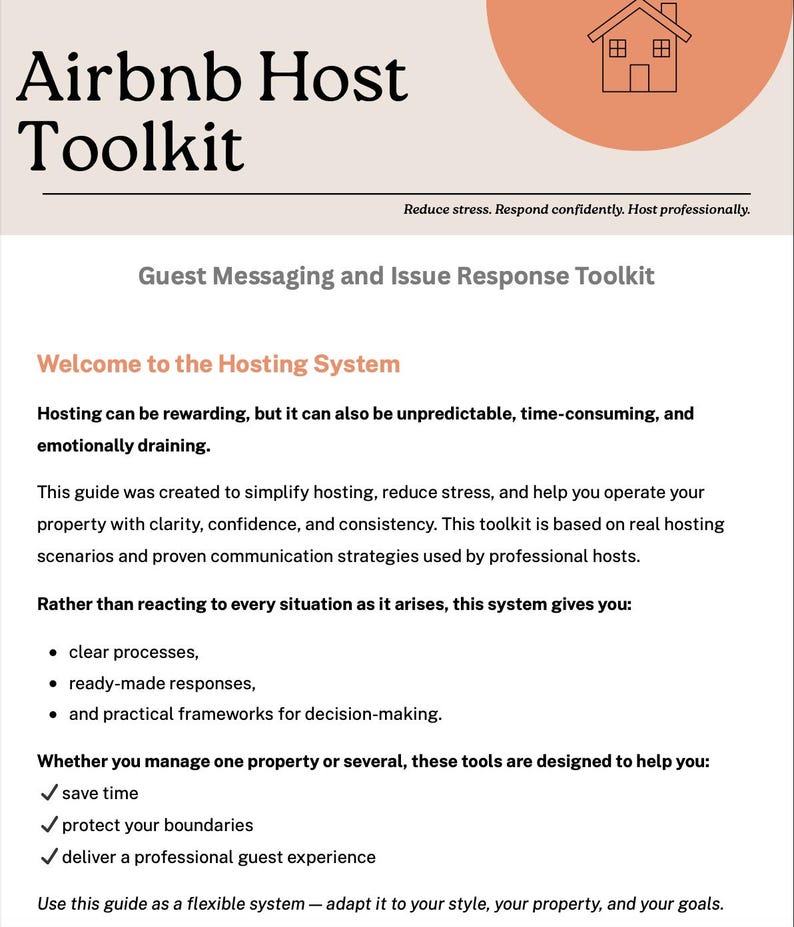 Airbnb Host Toolkit | Airbnb Message Templates | Short Term Rental ...