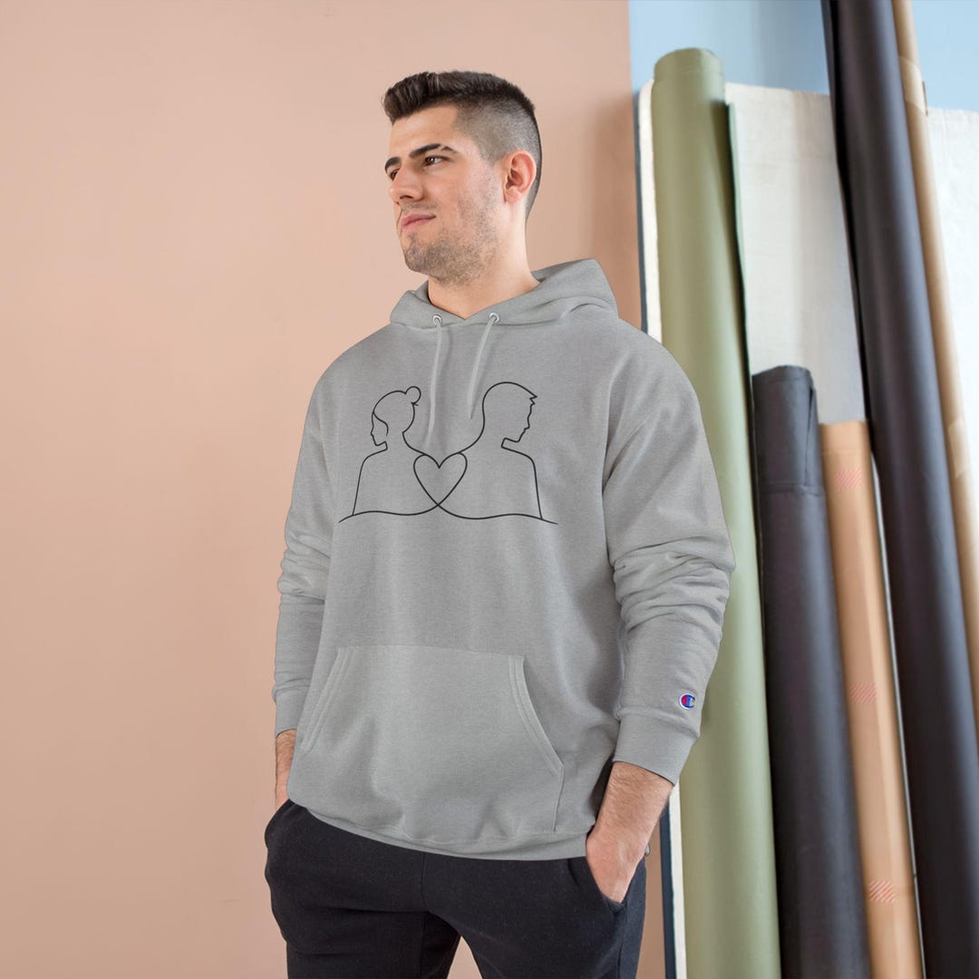 Digital Hoodie Design PNG SVG, Minimal Love Line Art, High Resolution ...