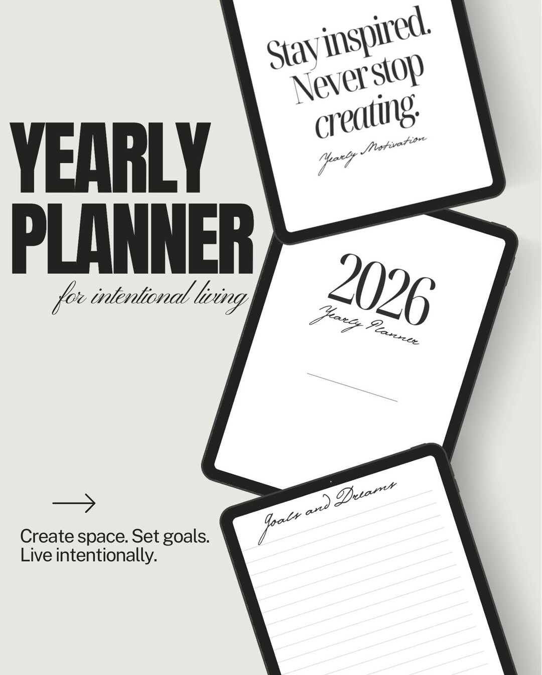 Simple Digital Planner | 2026 Planner | Minimalist Planner | Daily ...