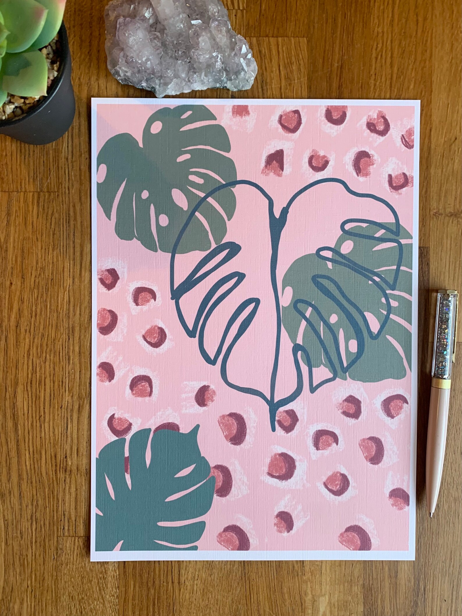 Monstera Print Monstera Plant Monstera Art Print | Etsy