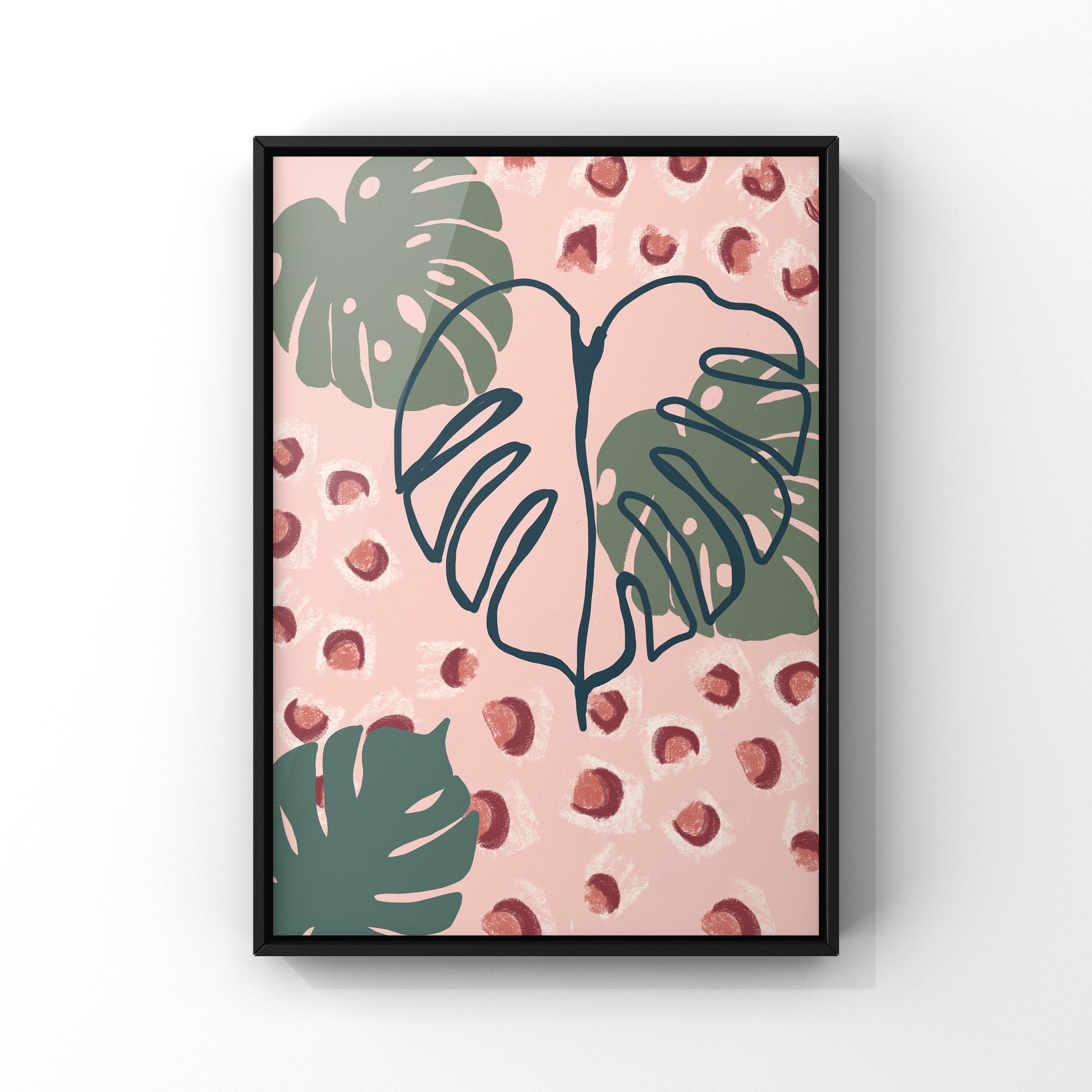 Monstera Print Monstera Plant Monstera Art Print | Etsy