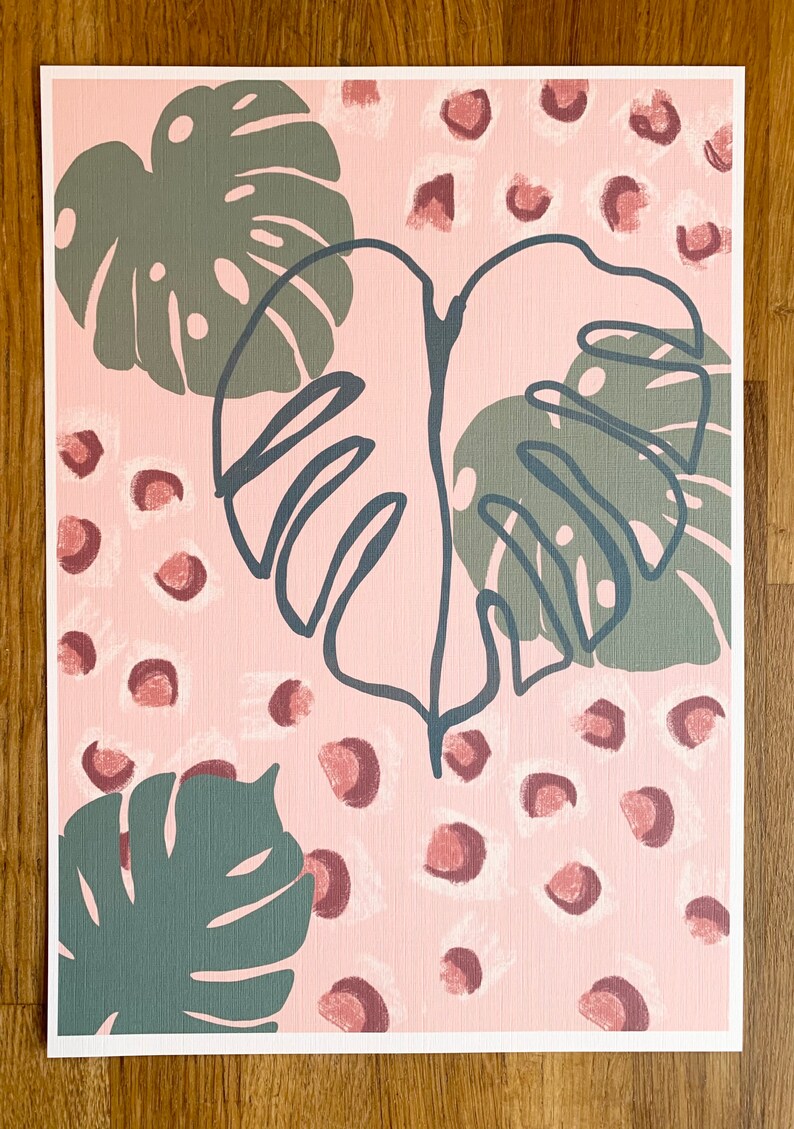 Monstera Print Monstera Plant Monstera Art Print | Etsy