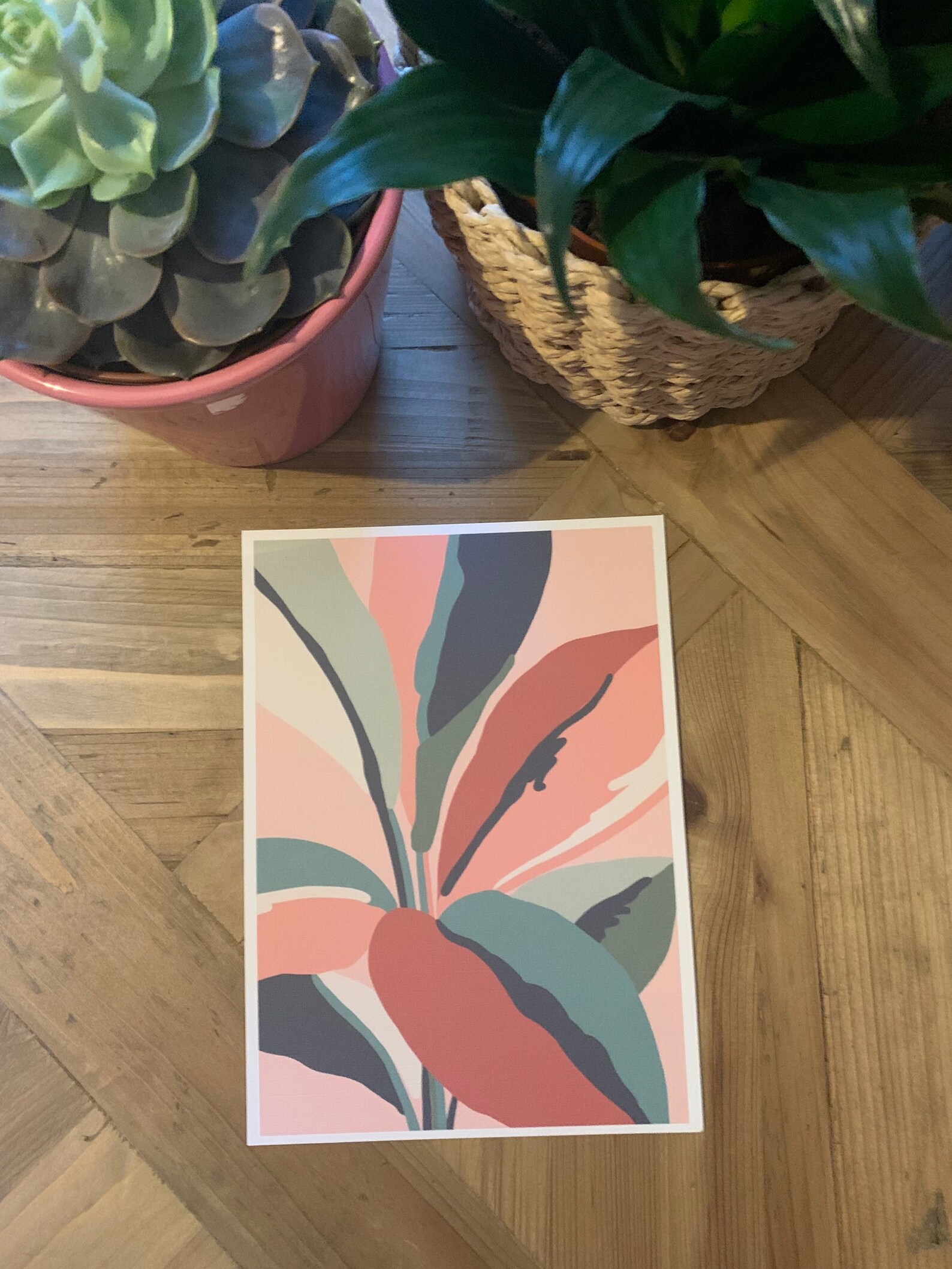 Abstract art Plants Art print Plants Wallart Watercolour | Etsy