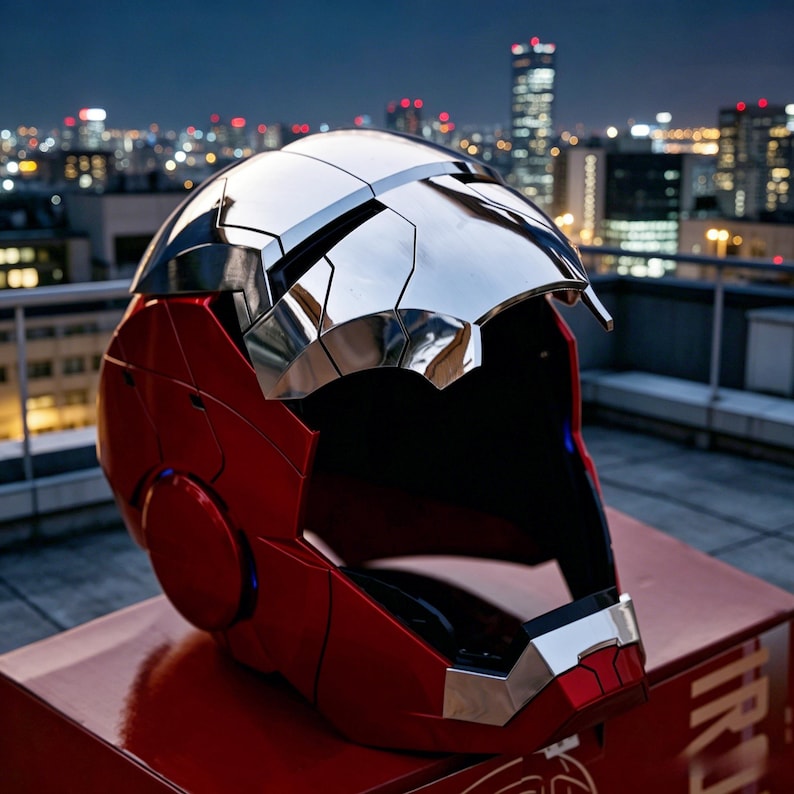 Mark 5 LED Voice-controlled Helmet With Touch Sensor, Cosplay Costume ...