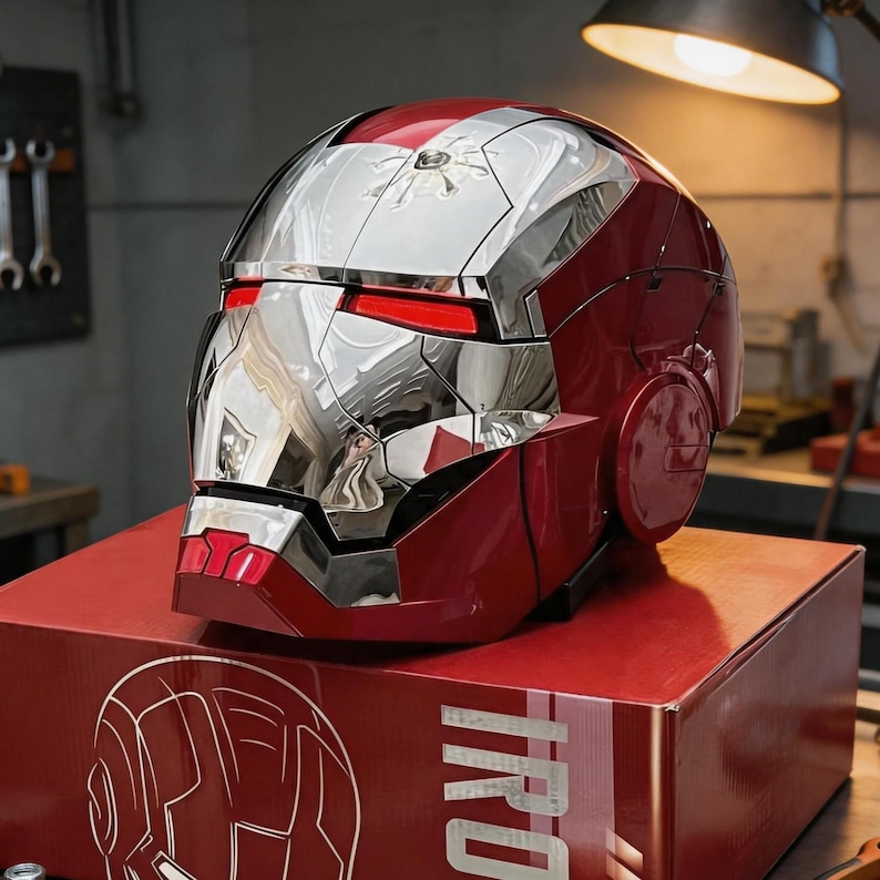Mark 5 LED Voice-controlled Helmet With Touch Sensor, Cosplay Costume ...