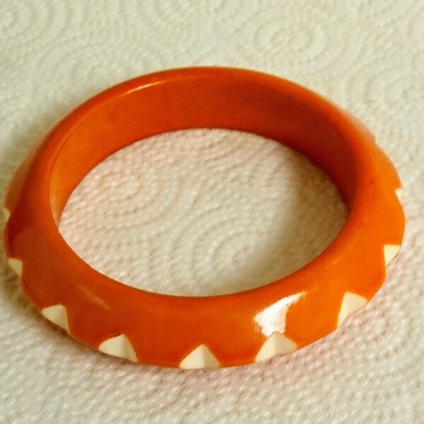 Orange Bakelite - Etsy
