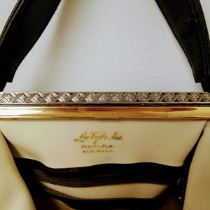 Vintage 1960s 60s Dark Brown Handbag Purse Large by LOU TAYLOR ...