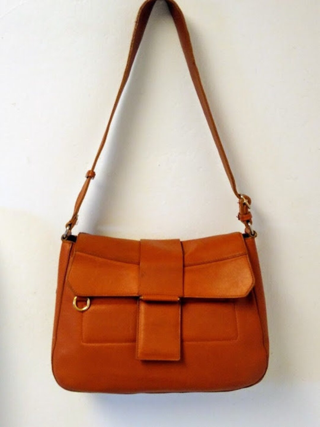 Vintage 1970s 70s Genuine Leather Purse Bag Boho Festival Hippie by ...