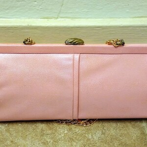 Vintage 1950s 1960s Pink Faux Leather Handbag Purse Pocketbook - Etsy