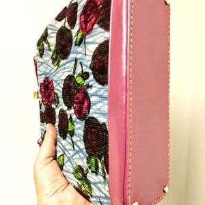 Vintage 60s Mod 1960s/1970s Top Handle Floral Purple Roses Handbag ...