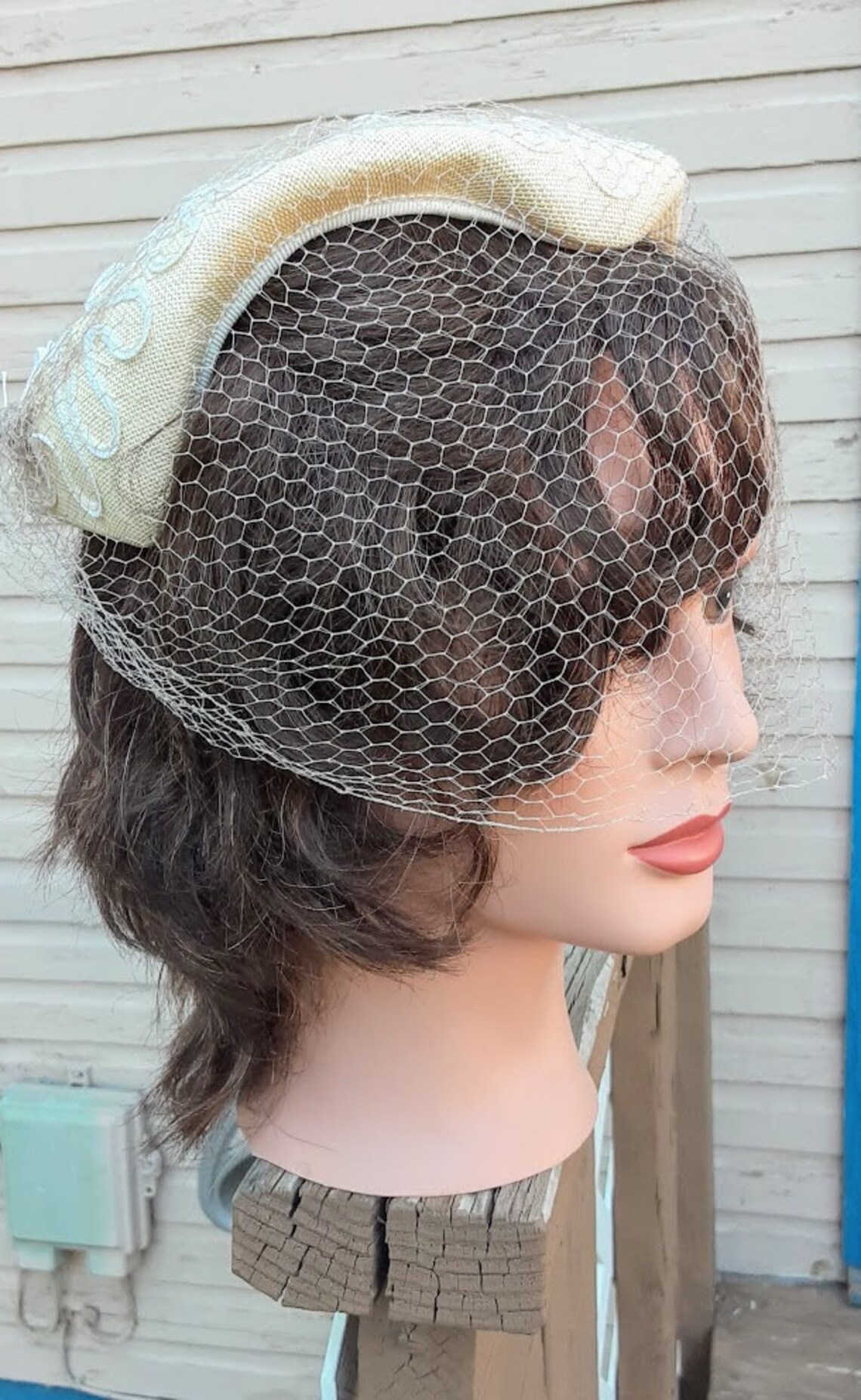 Vintage 1950s Ivory Juliet Hat Veil Hat Soutache Braid Wedding - Etsy