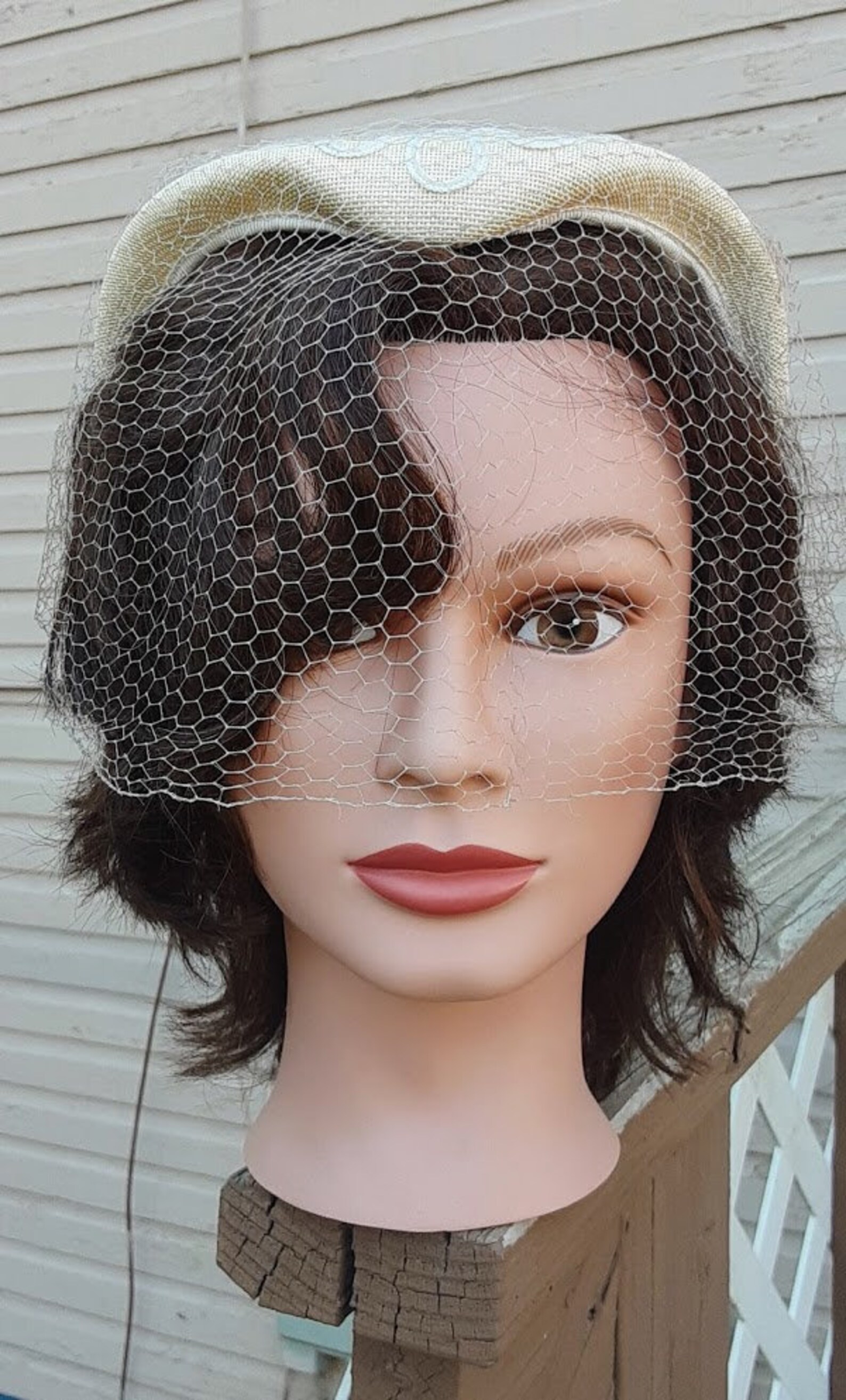 Vintage 1950s Ivory Juliet Hat Veil Hat Soutache Braid Wedding - Etsy