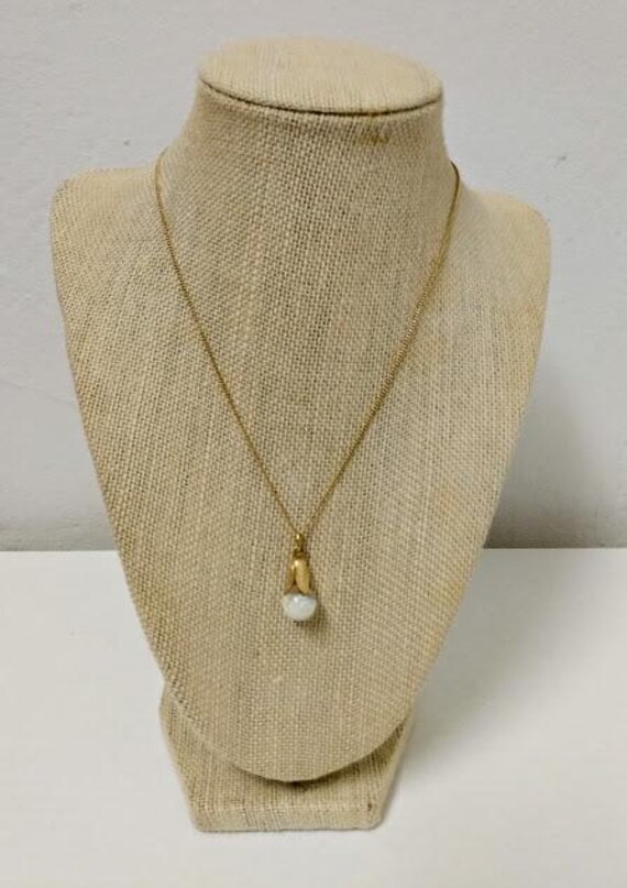 Vintage 1940s 1950s Floating Opal 12K Gold Filled Nec… - Gem