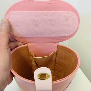 Vintage 1950s 50s Two Tone Pink Leather Bucket/box Purse/ Pocketbook by ...