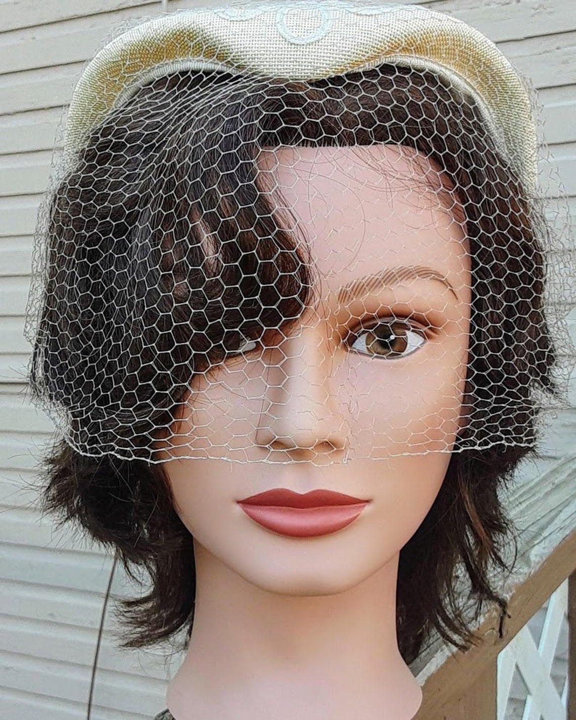 Vintage 1950s Ivory Juliet Hat Veil Hat Soutache Braid Wedding - Etsy ...