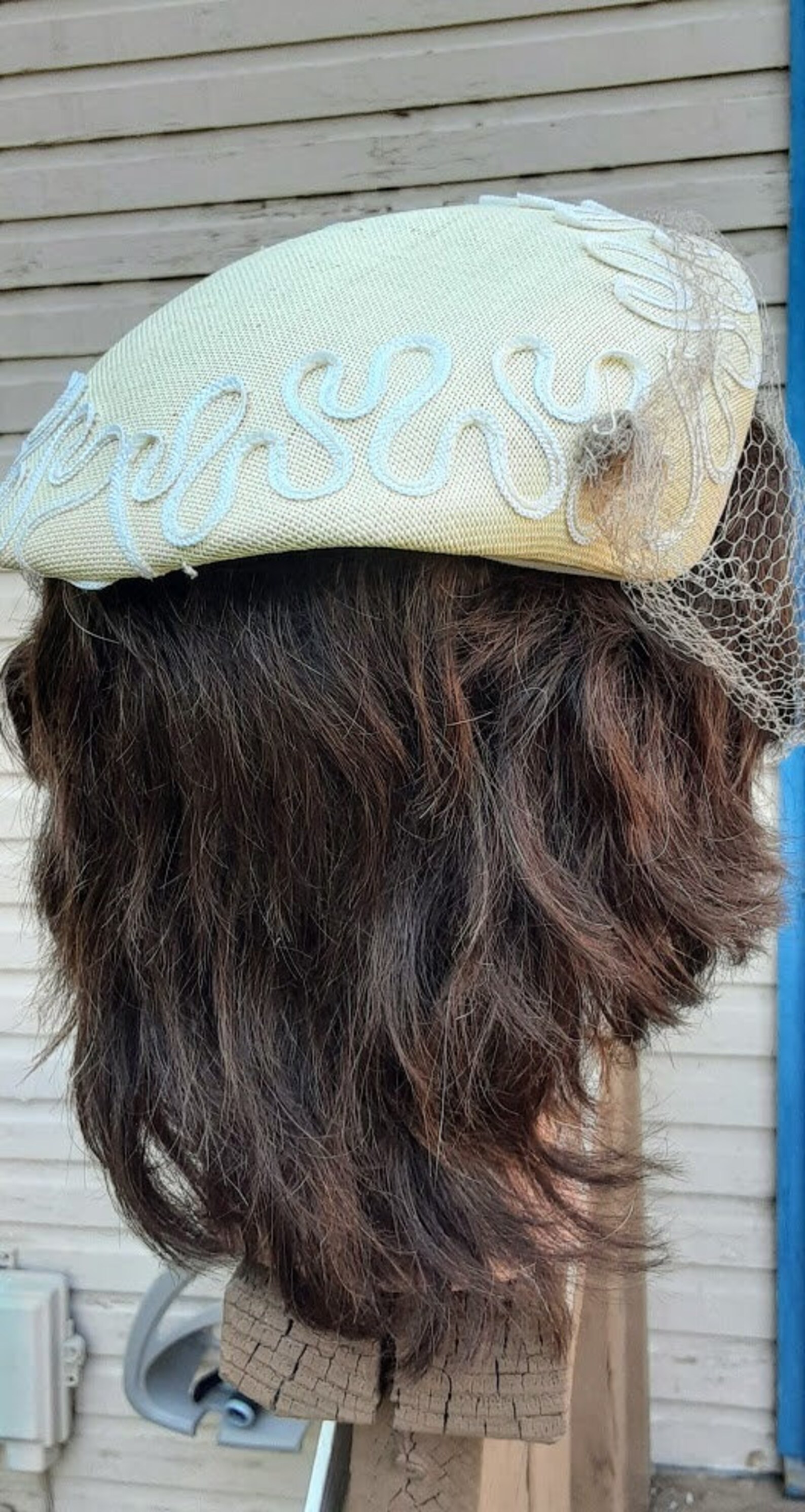 Vintage 1950s Ivory Juliet Hat Veil Hat Soutache Braid Wedding - Etsy