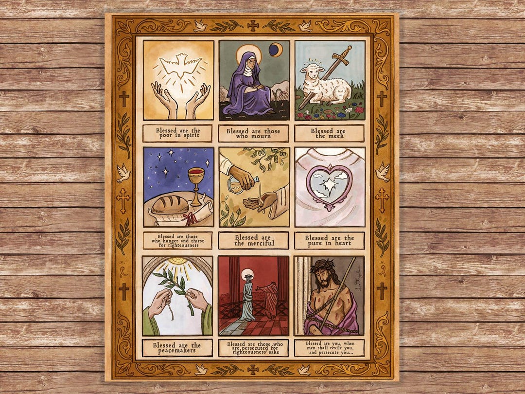 The Beatitudes Art Print - Etsy