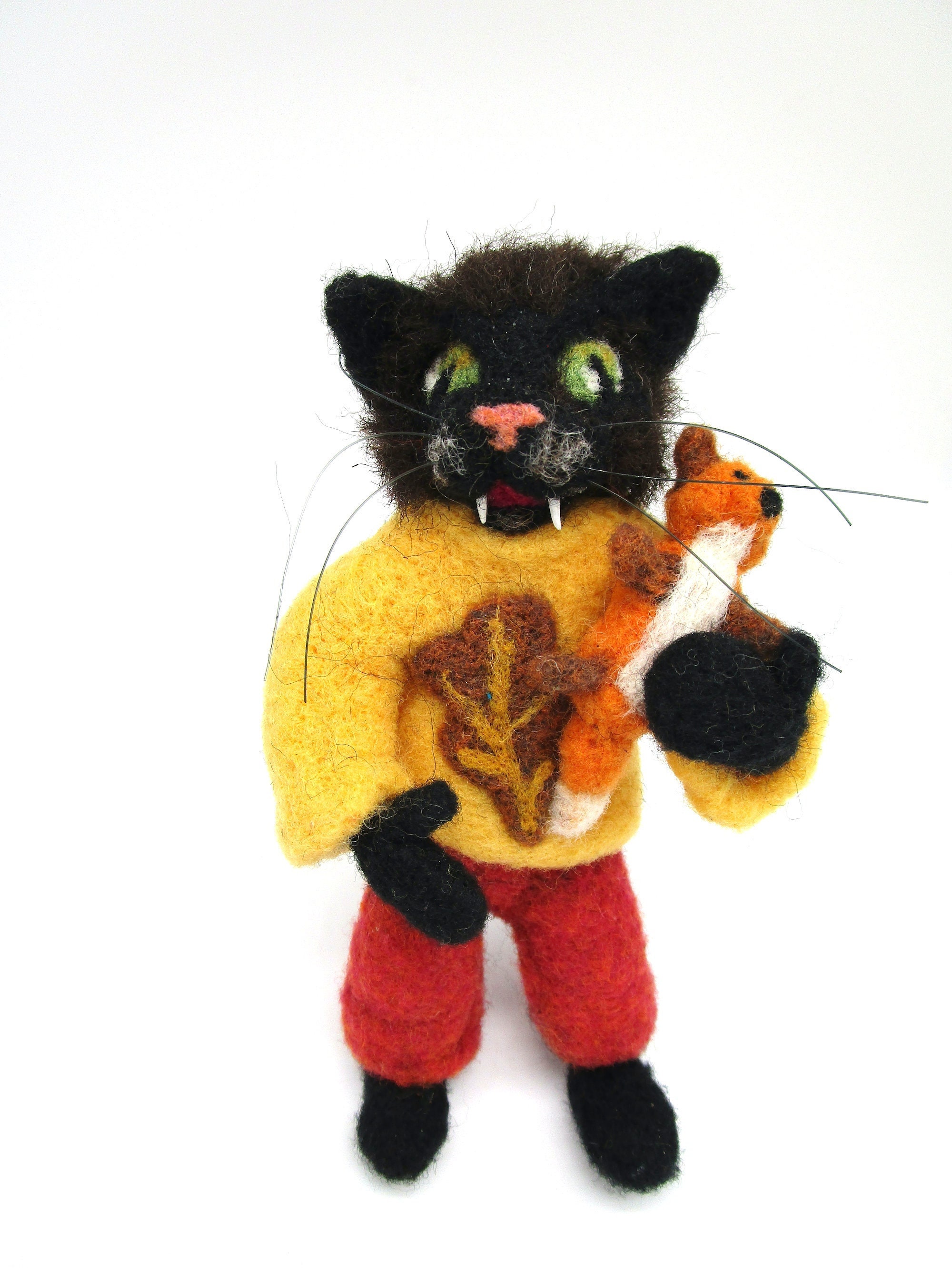 Freddie and His Foxy Felted Figure - Etsy