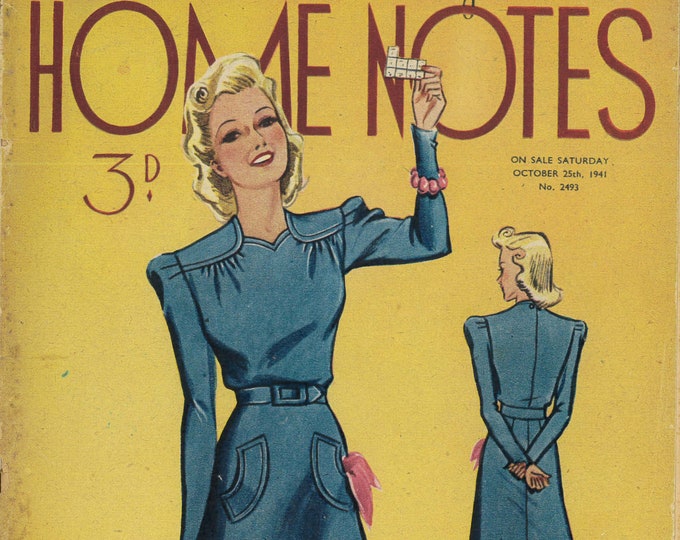 E-book Vintage Home Notes Women's PDF Magazine October 1941 WW2 1940s ...
