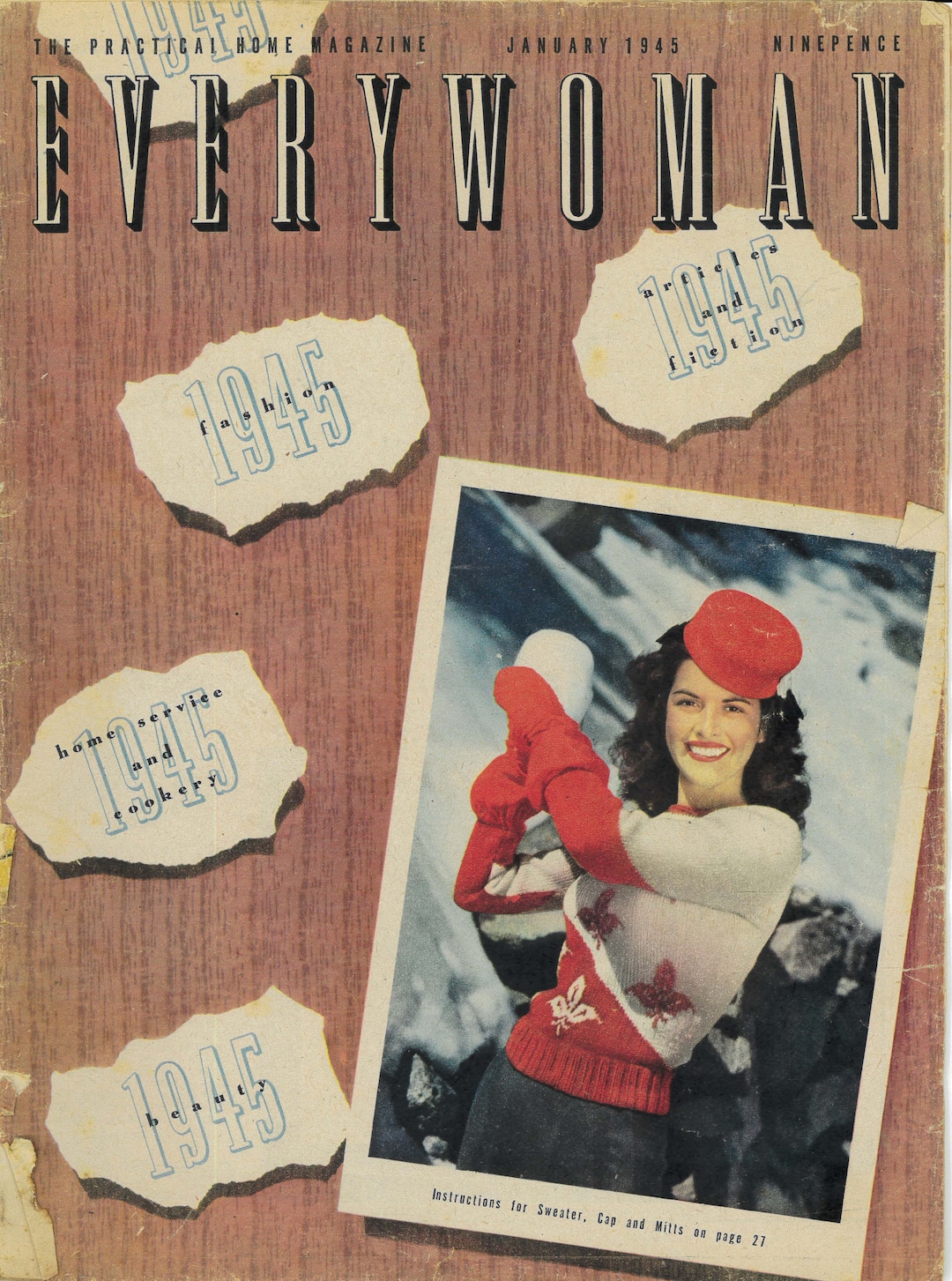 E-book Vintage Woman's Everywoman PDF Magazine January 1945 1940s ...