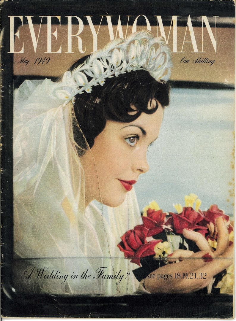 E-book Vintage Everywoman PDF Magazine May 1949 1940s - Bridal Wedding ...