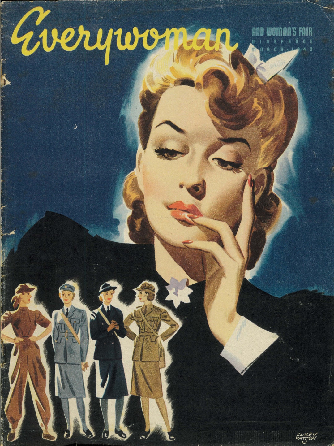 Vintage Everywoman PDF Magazine March 1942 1940s Wartime WW2 E-book - Etsy