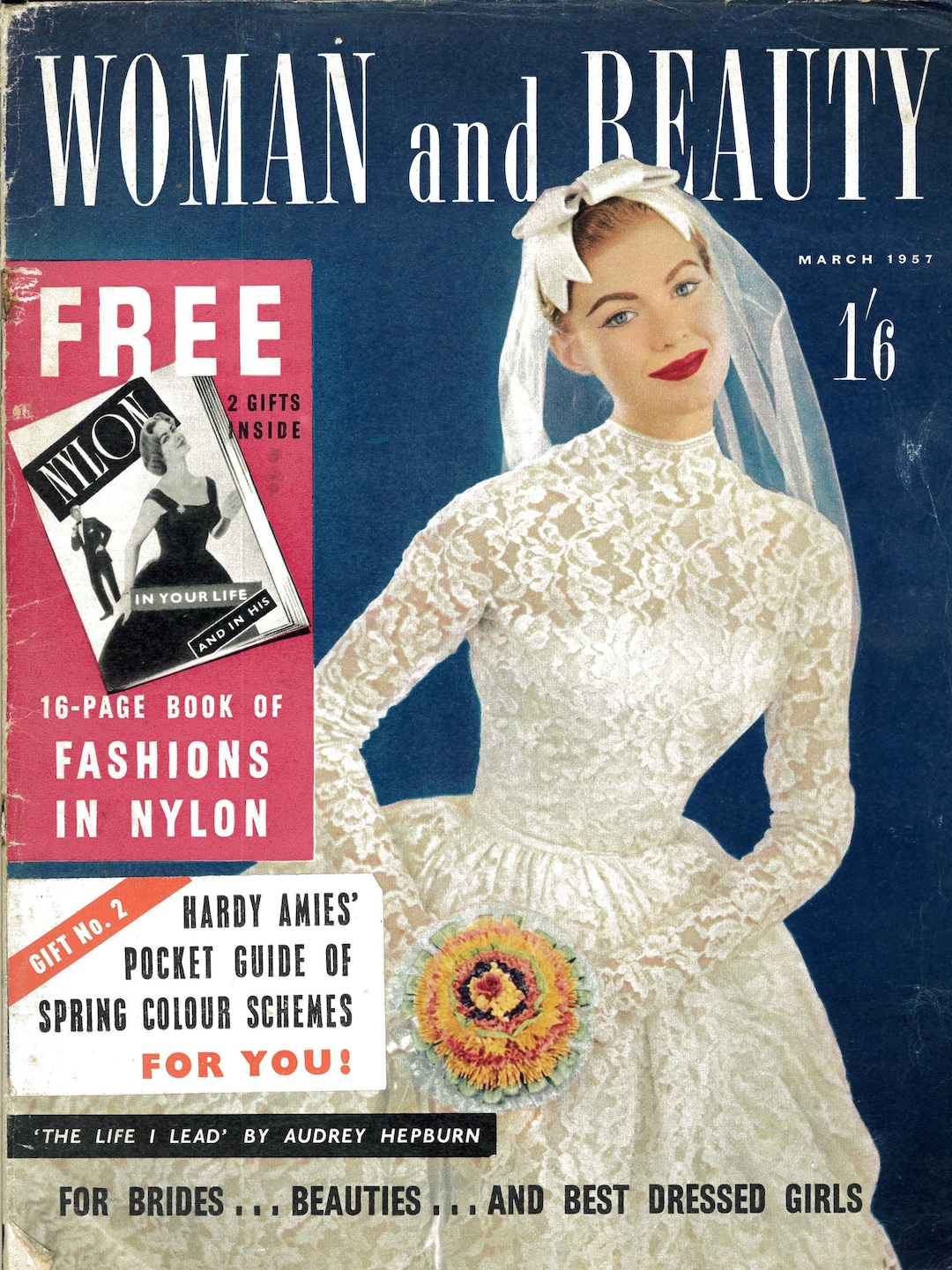 E-book Vintage Woman and Beauty Magazine March 1957 1950s Bridal Issue ...