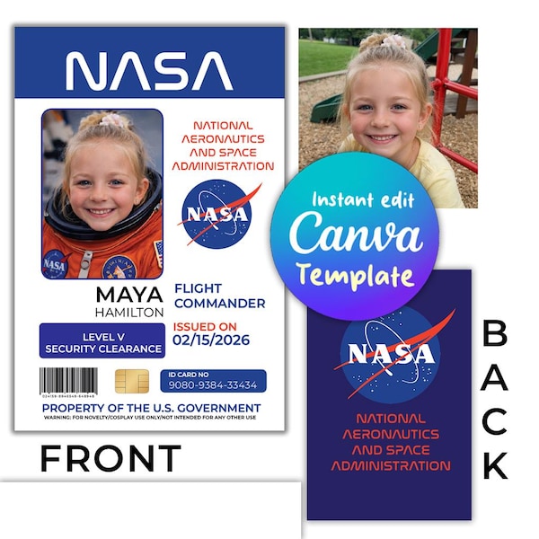 Custom Nasa Name Tag - Etsy